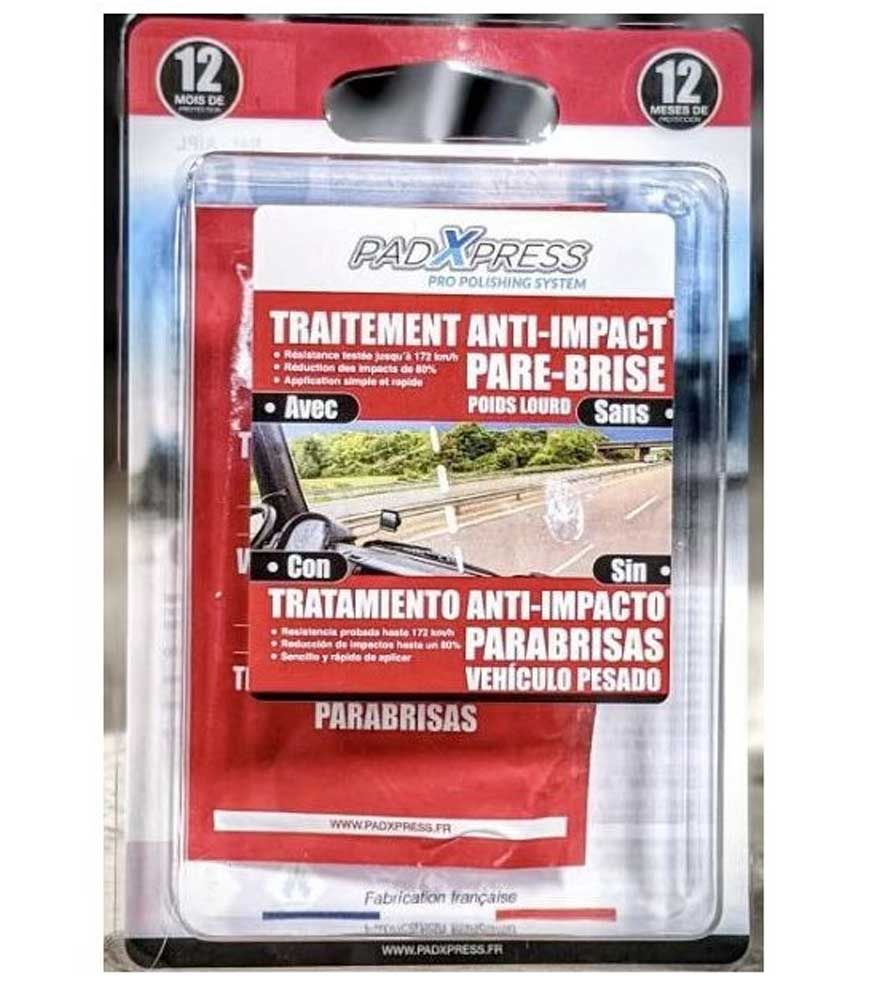PadXpress Anti-Impact Windshield : Protection nanoparticle against gravel